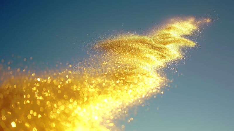 A stream of gold stock photo. Image of bokeh, black - 320552100