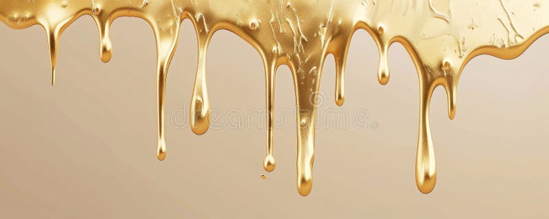A Stream of Golden Liquid Dripping from a Ceiling Stock Image - Image ...