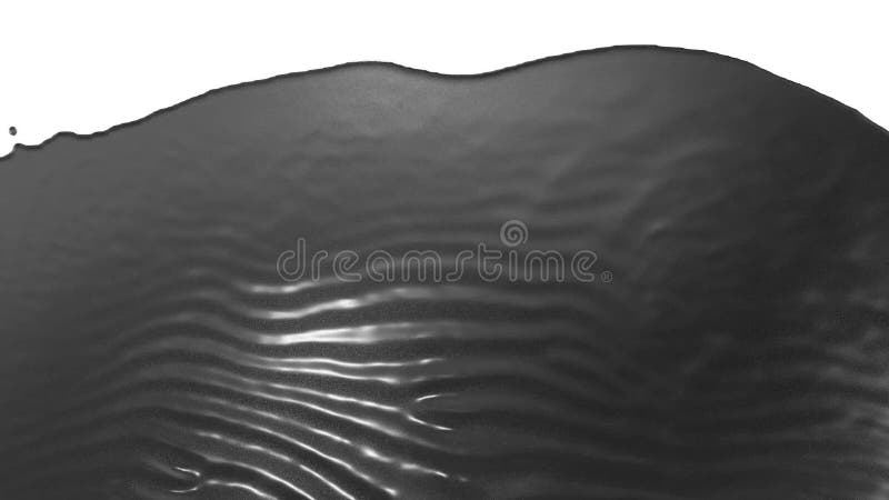 Stream of Grey Paint Falling on White Background - Screen and Dripping ...