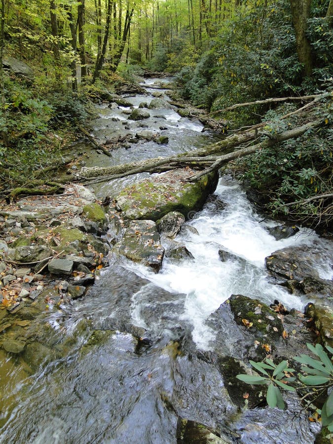 Stream in Helen GA stock image. Image of moving, water - 92775267