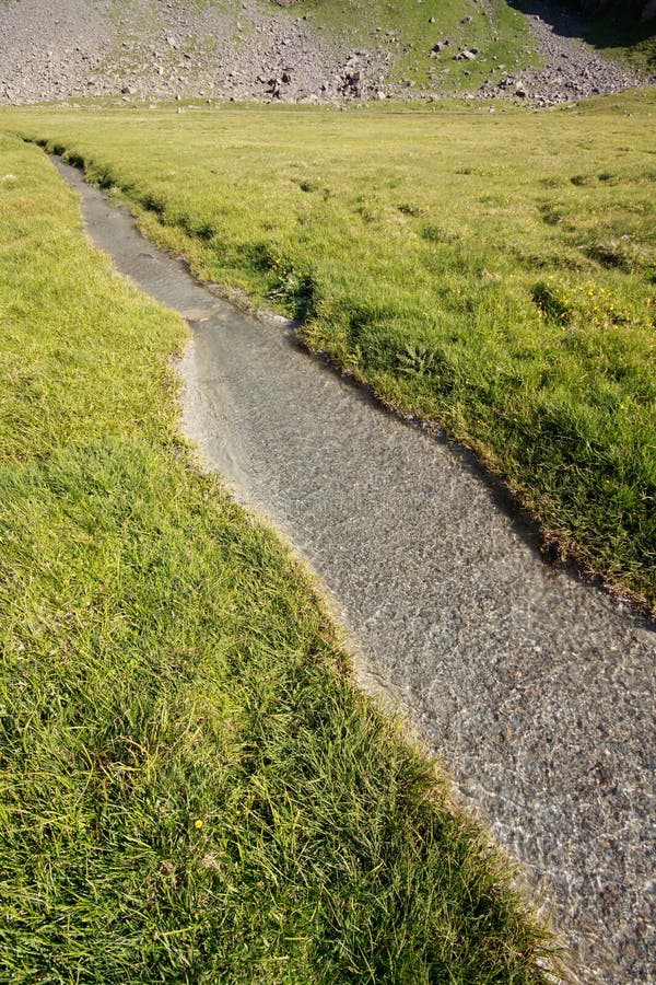 Stream in high mountain stock image. Image of source - 27400637