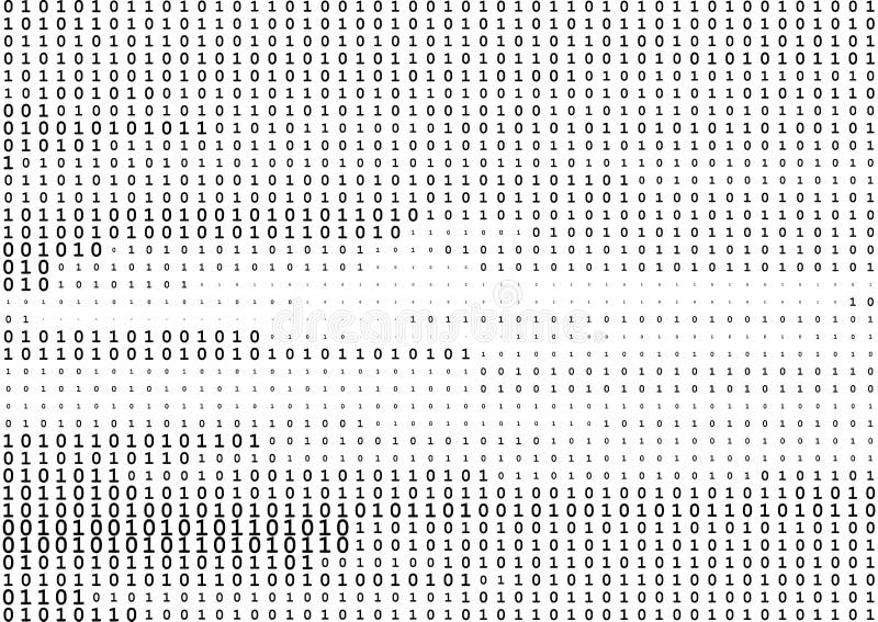 Black White Binary Digits Stock Illustrations – 380 Black White Binary ...