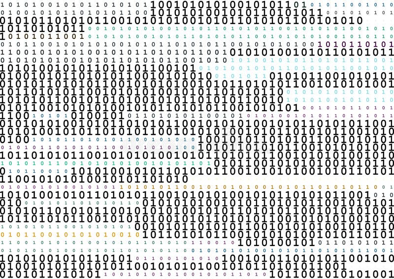 Black White Binary Digits Stock Illustrations – 380 Black White Binary ...