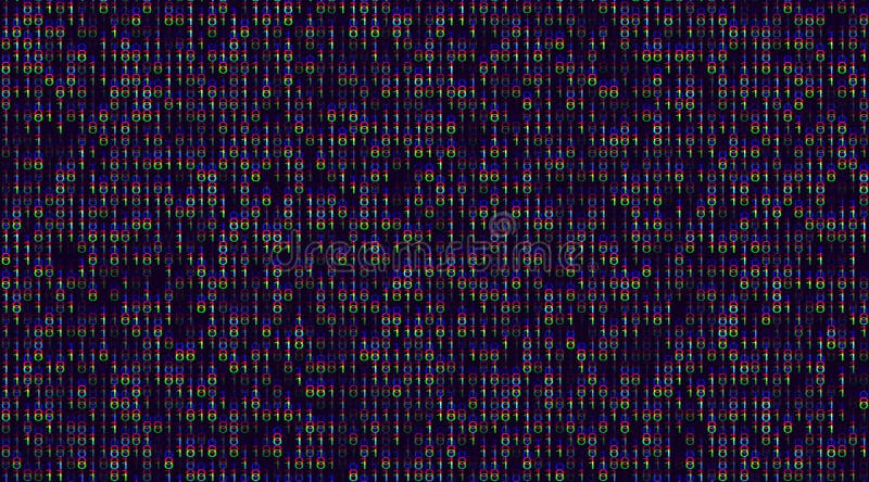 Computer Hacker on Abstract Binary Code Background. Hacking Concept Stock Vector - Illustration ...