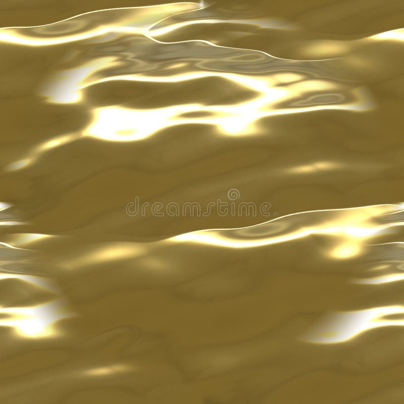 A Stream of Liquid Gold. Golden Seamless Background with a Golden ...