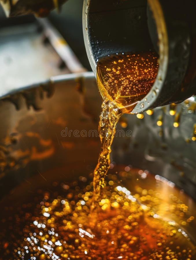 A Stream of Liquid is Pouring Out of a Container Stock Photo - Image of ...