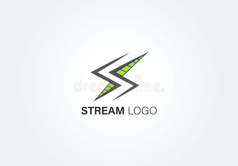 Stream Logo and Icon Design Template for Business Stock Vector ...