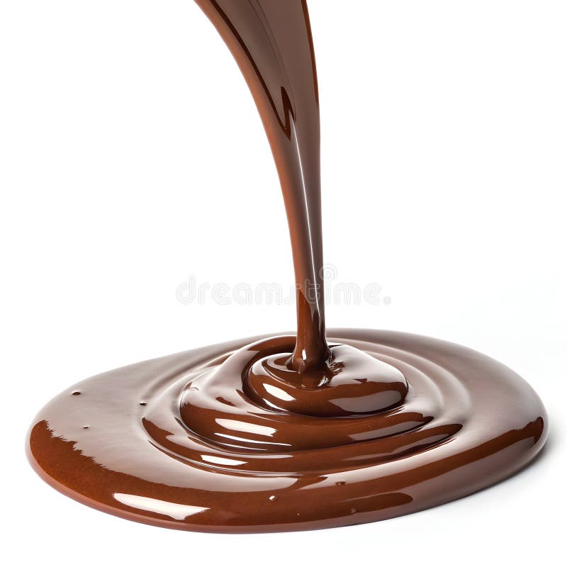 Stream of melted chocolate stock illustration. Illustration of tasty ...