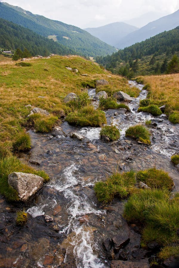 Stream in the mountain stock image. Image of valtellina - 34840073