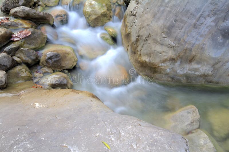 Stream in Mountains. Unusual Top-down View Stock Image - Image of ...