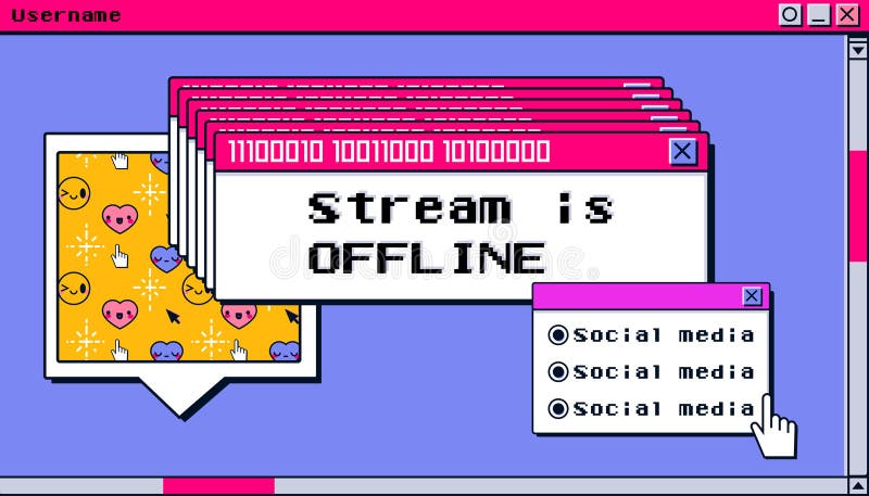 Offline Twitch Banner Background 16:9 for Stream. Offline High Computer ...