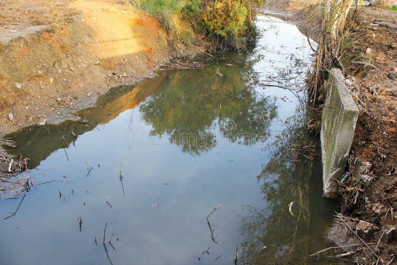 Stream Overflow in the Outskirts of Athens Stock Image - Image of river ...