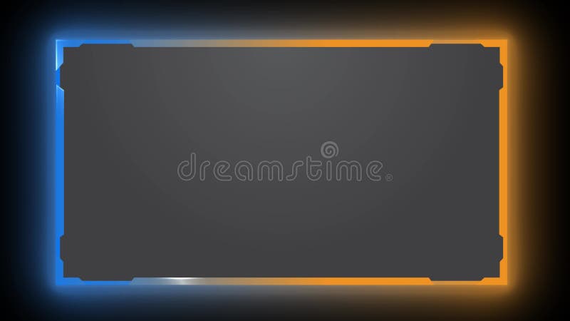 Stream Overlay Animated Facecam for Gamers. Web Camera Frame 4K ...