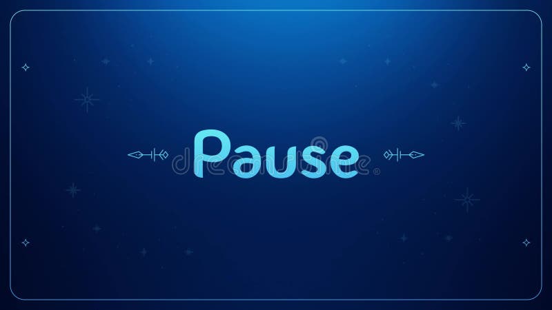 Stream Pause Blue Tarot Stream Overlay. Ice Stream Template Stock Video ...