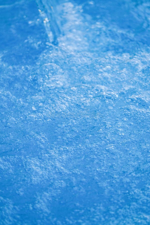 A Stream of Pure Blue Water Stock Photo - Image of clean, bubbles ...