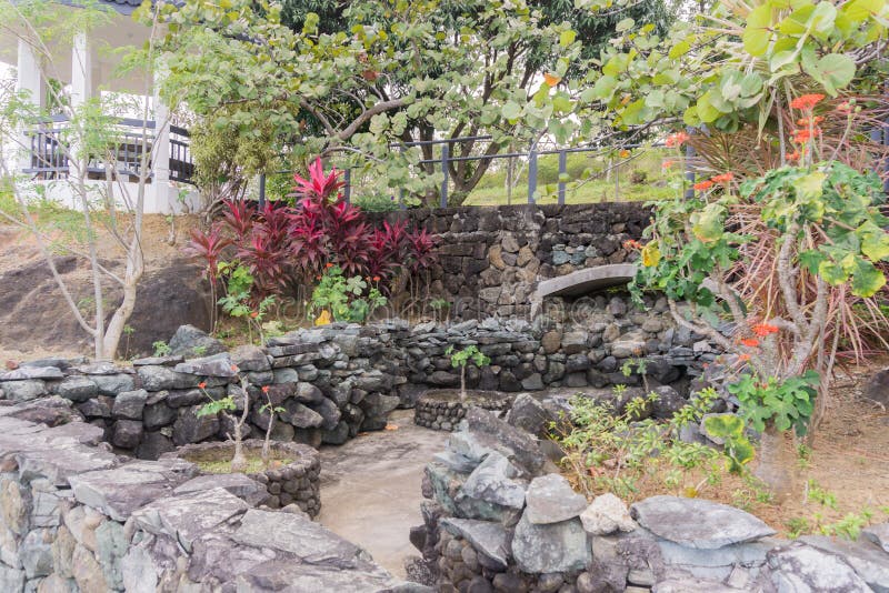 Stream with Rock Walls Rural Scene in the Countryside Stock Photo ...