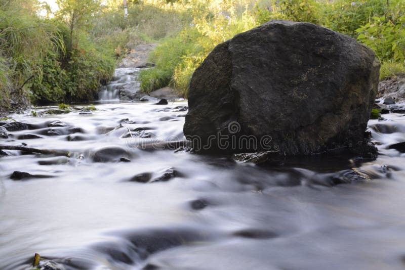 Stream and rocks stock image. Image of stream, running - 4996609