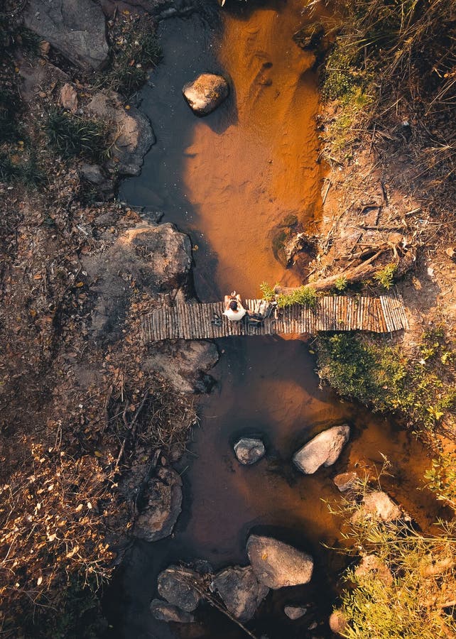 A Stream with Rocks in a Tropical Forest Stock Image - Image of river ...