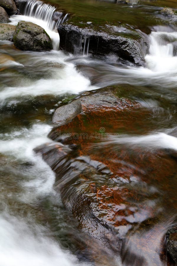 Stream and rocks stock photo. Image of flowing, boulder - 119448842