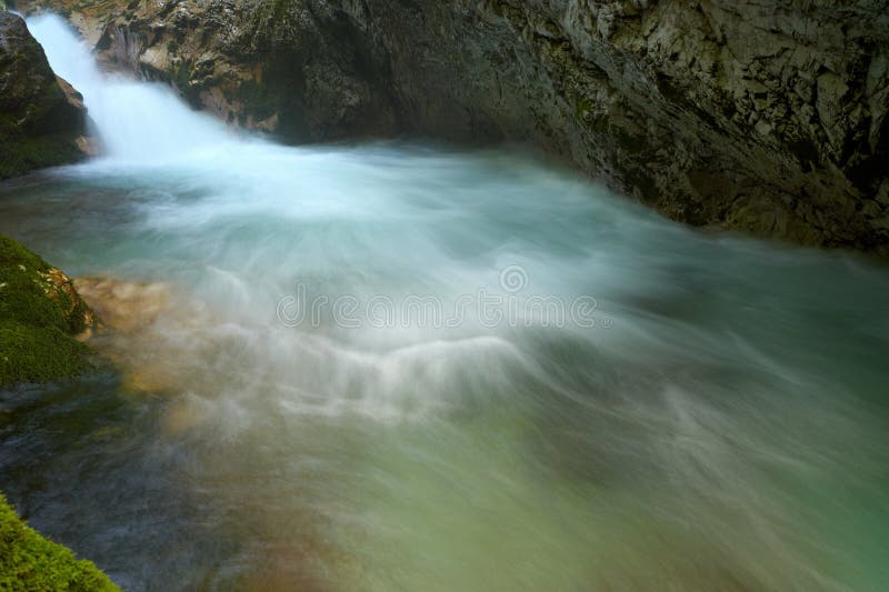 Stream Running Water stock image. Image of moss, running - 23205599