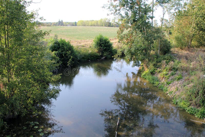 Rural waterways stock image. Image of greenery, vegetale - 197215669