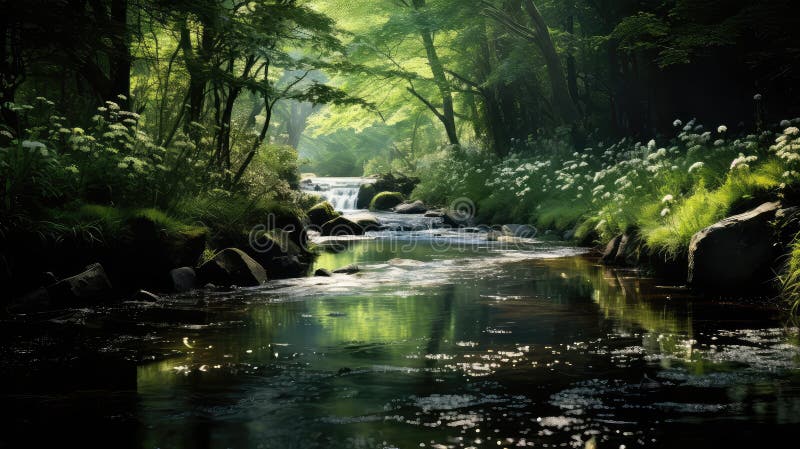 Stream silver sparkling stock image. Image of sparkling - 324967373