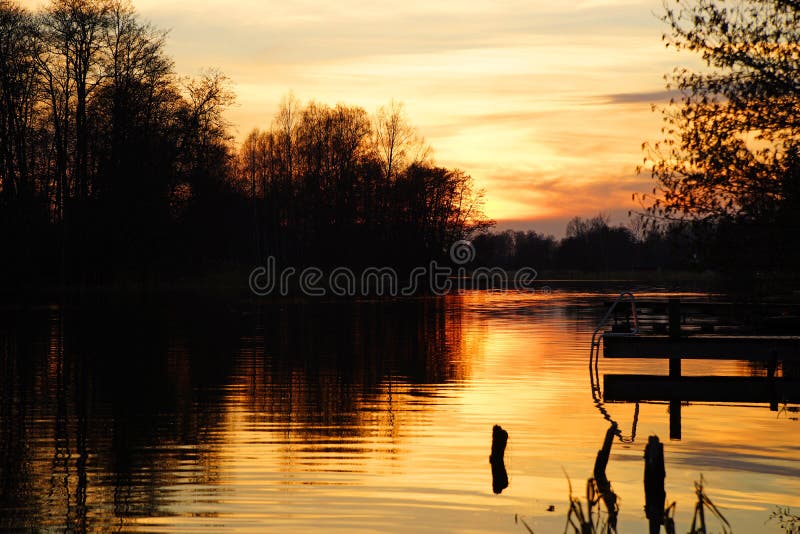 A Stream in Skogstorp, Sweden Stock Photo - Image of skogstorp, yellow ...