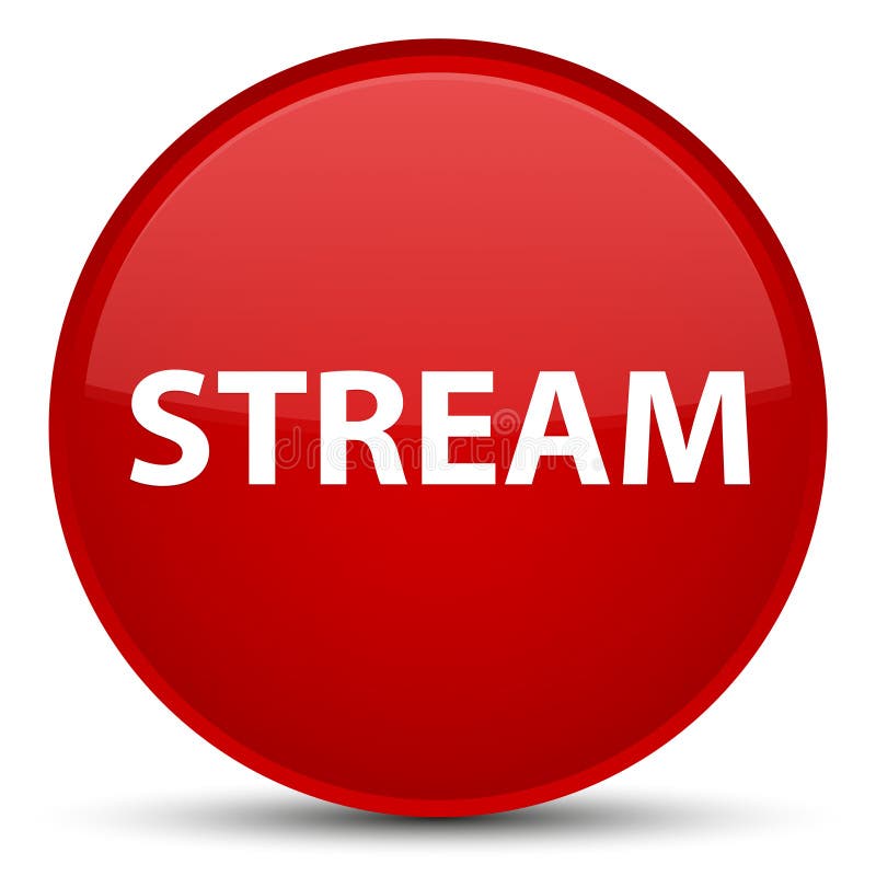 Stream Special Red Round Button Stock Illustration - Illustration of ...