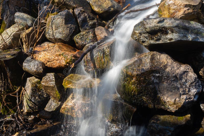 The Stream in the Spring. Photo of Scandinavian Nature Stock Photo ...