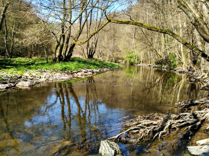 Stream in spring time stock photo. Image of stones, meadow - 91615760