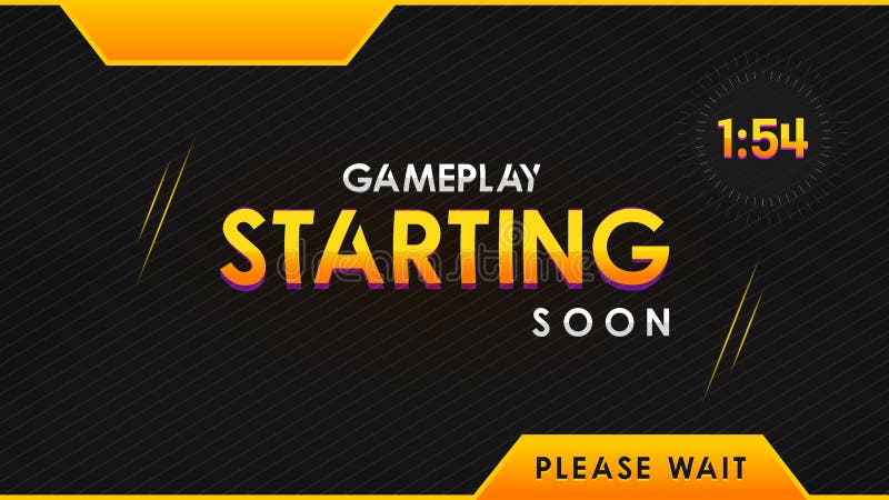 Game Play Stream Starting Soon, Streamer, Gamer, Vector Illustration ...