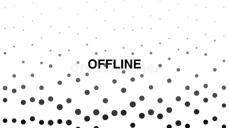 Offline Red Text on Black Seamless Loop Background Stock Video - Video ...