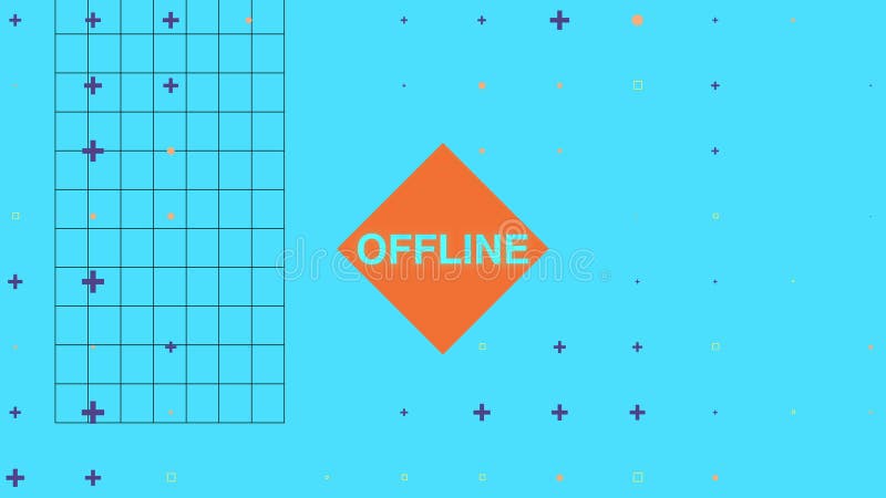 Offline Text on Seamless Loop Blue Stock Video - Video of streamers ...