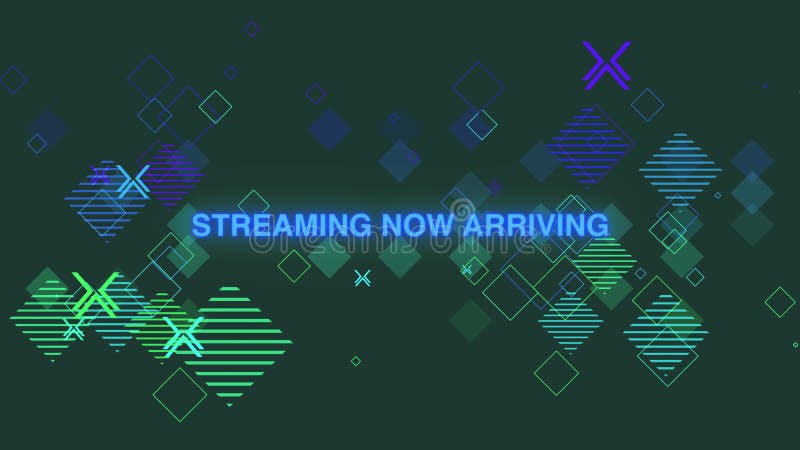 Streaming Waiting Green Text Seamless Loop Stock Footage - Video of ...