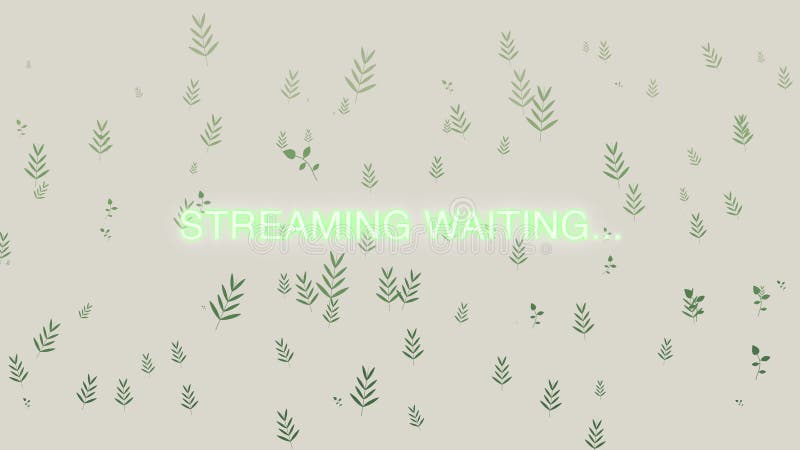 Streaming Waiting Green Text Seamless Loop Stock Footage - Video of ...