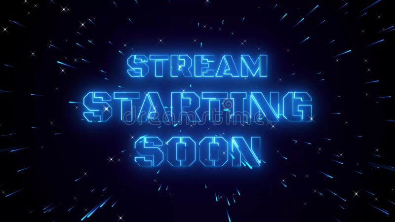 Stream Starting Soon Neon Animated Starting Soon Neon Light Meteor ...
