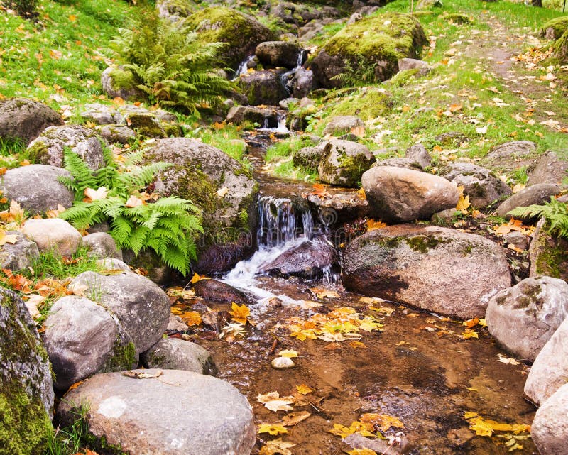 Stream among stones stock photo. Image of clean, landscape - 21494096