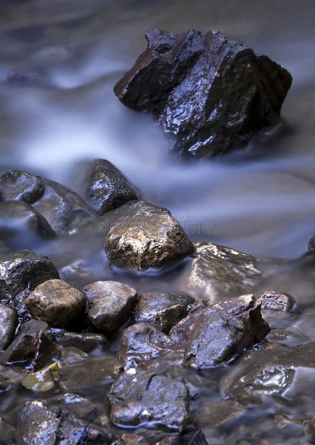 Stream and stones stock image. Image of mountain, forest - 25077315
