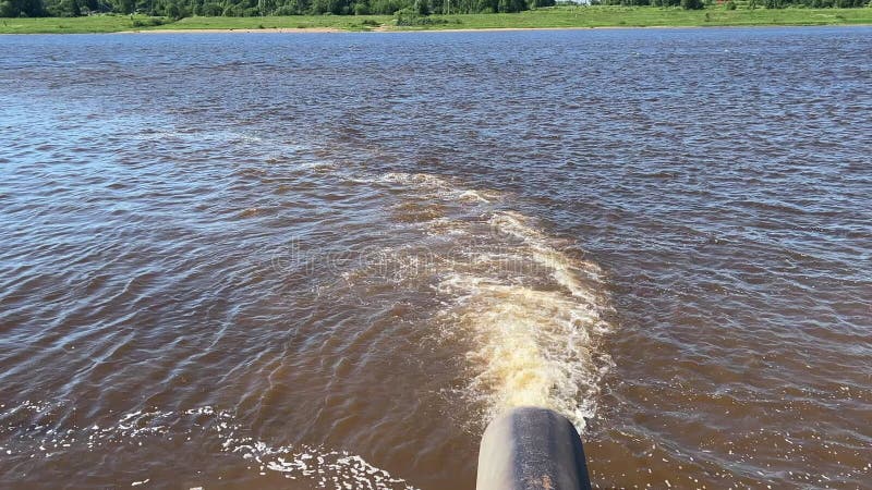 Stream of Wastewater Flows Directly into the River. the Concept of ...