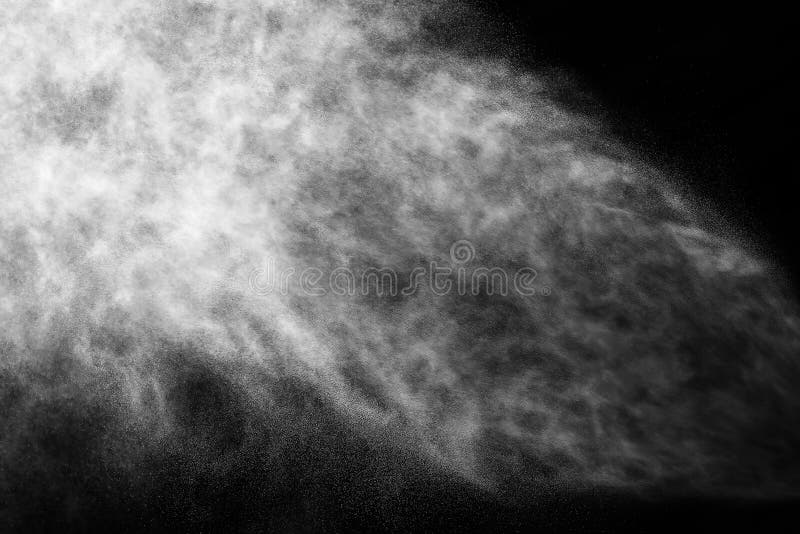 A Stream of Water and a Cloud of Drops Stock Image - Image of droplet ...