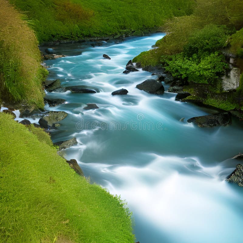 Stream Water Flowing Spring Spring Spring Spring Water Source Dynamics ...