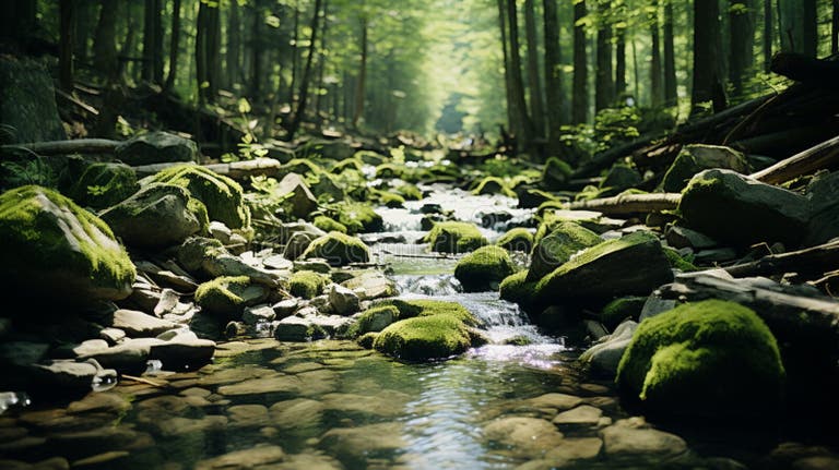 Stream Water Flow, Gushing Spring, Clear Spring, Hot Spring Water ...