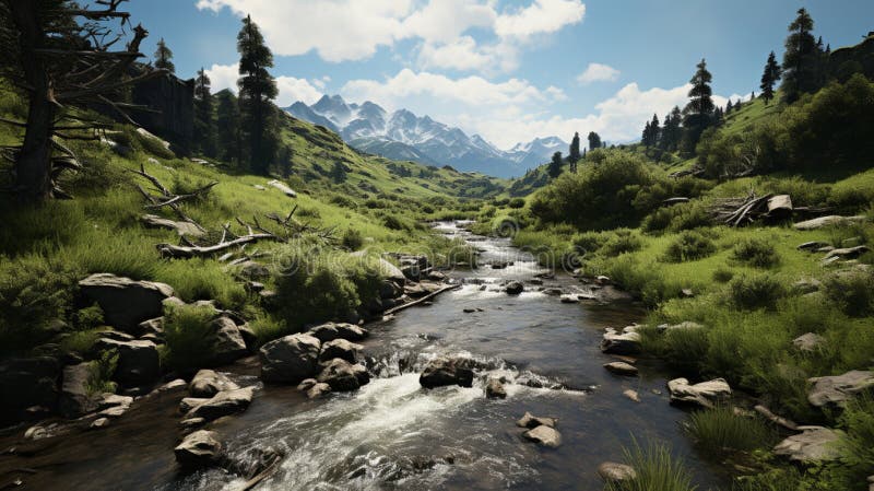 Stream Water Flow, Gushing Spring, Clear Spring, Hot Spring Water ...