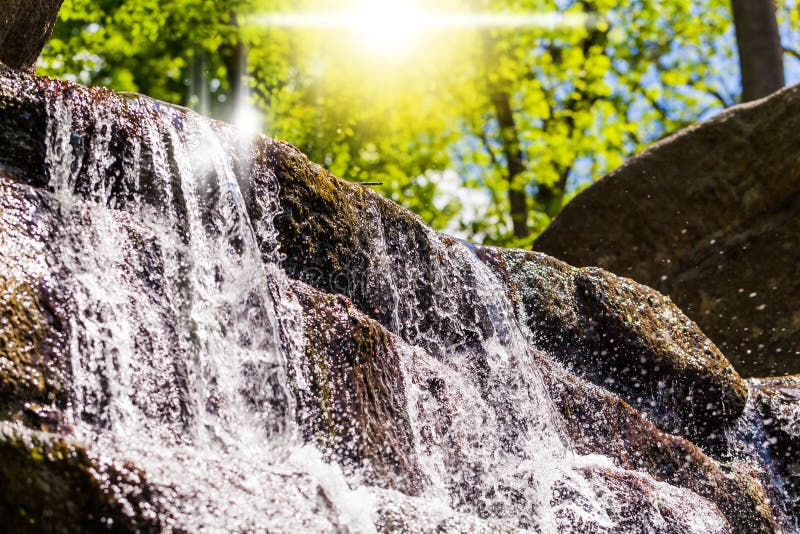 Stream of water flowing stock photo. Image of beauty - 54445626