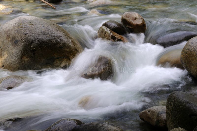 Flowing Water Captured with a Slow Shutter Speed Stock Image - Image of ...