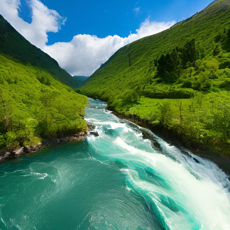 Torrent Waterfall Stock Illustrations – 667 Torrent Waterfall Stock ...