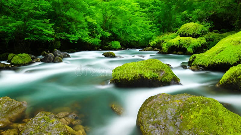 Stream Water Flowing Spring Spring Spring Spring Water Source Dynamics ...