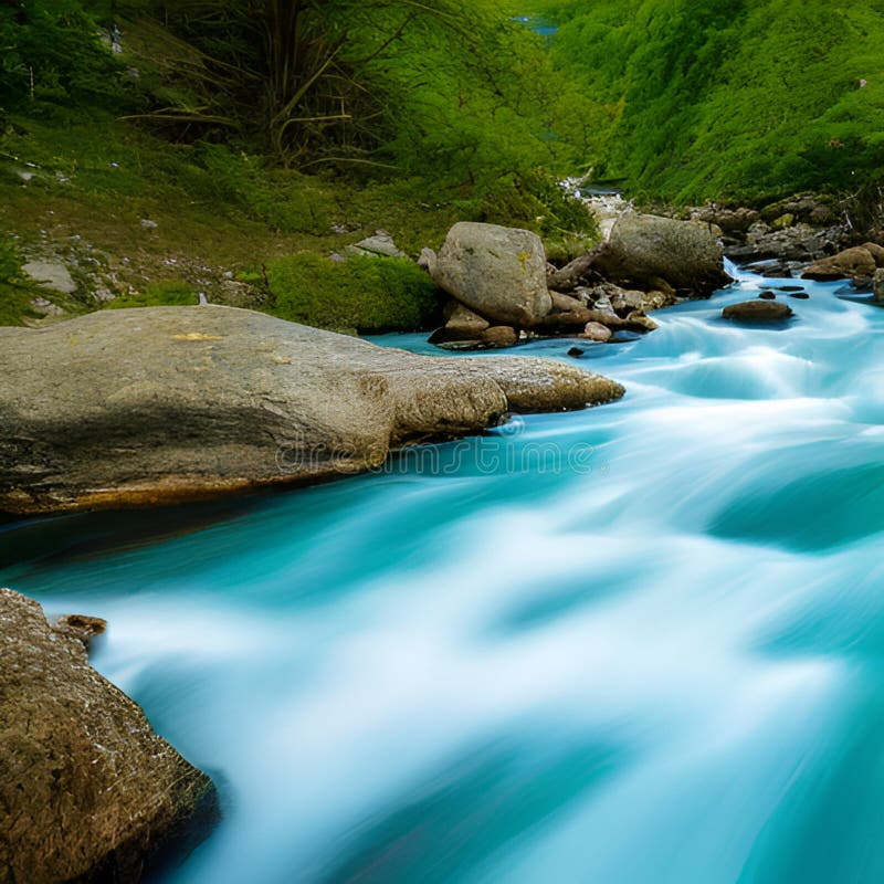 Stream Water Flowing Spring Spring Spring Spring Water Source Dynamics ...