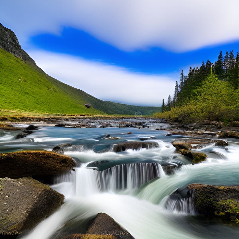 Stream Water Flowing Spring Spring Spring Spring Water Source Dynamics ...