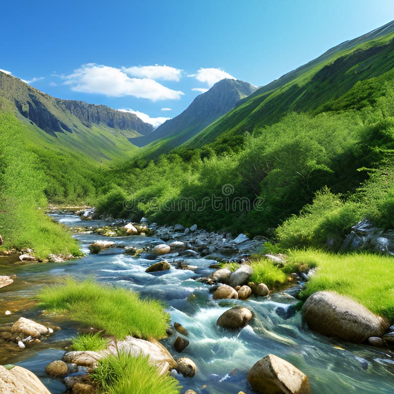 Stream Water Flowing Spring Spring Spring Spring Water Source Dynamics ...